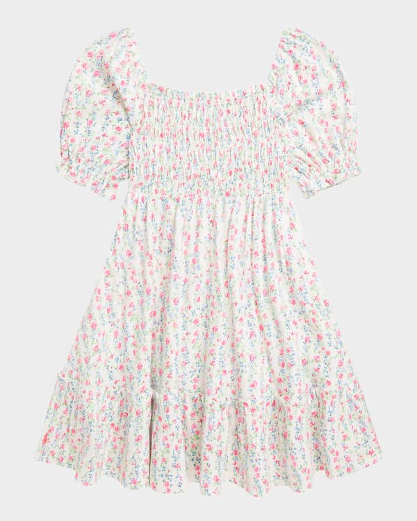 Hannah Banana Girl's Multicolor Ruffled Tiered Dress, Size 2T-6 | Neiman Marcus