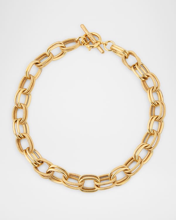 Alexis Bittar Brut Link Chain Necklace | Neiman Marcus