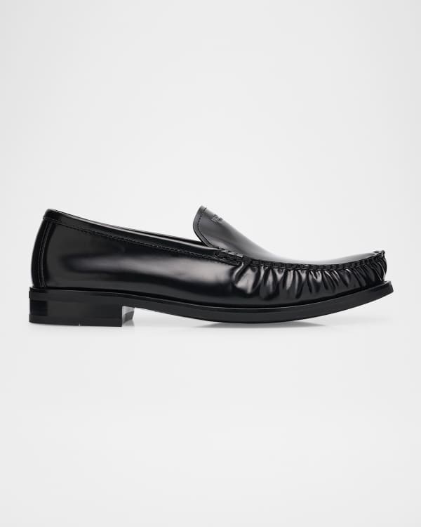Prada Men's Monolith Patent Leather Loafers | Neiman Marcus