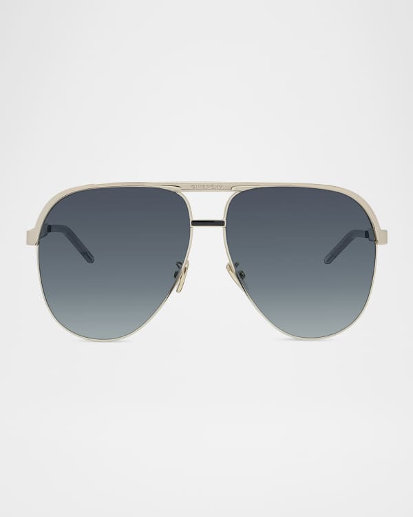 Dolce&Gabbana DG Acetate & Metal Aviator Sunglasses | Neiman Marcus