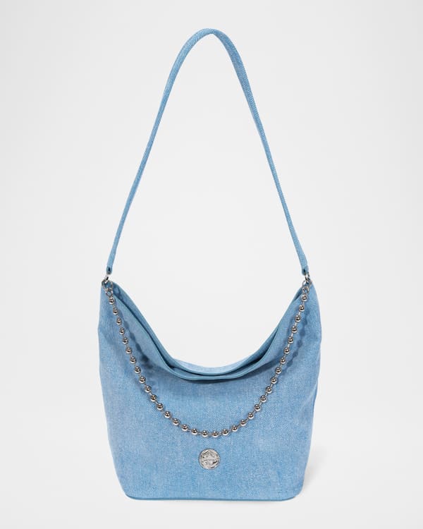 Rag & Bone Belize Mini Denim Bucket Bag | Neiman Marcus