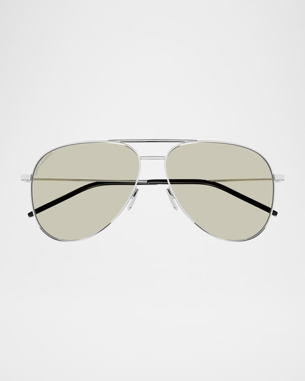 Dolce&Gabbana DG Acetate & Metal Aviator Sunglasses | Neiman Marcus