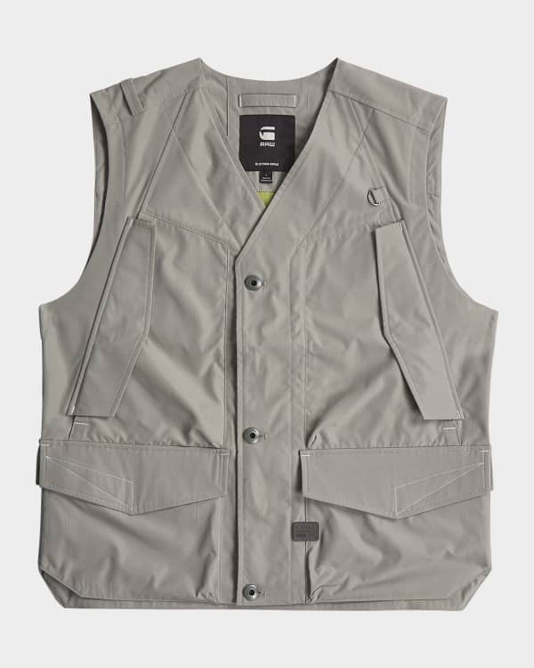 Helmut Lang Men's Multi-Strap Tactical Vest | Neiman Marcus
