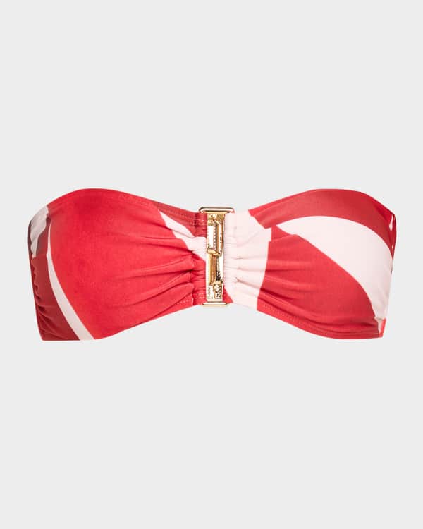 Seafolly Ruched Plaid Underwire Bikini Top | Neiman Marcus