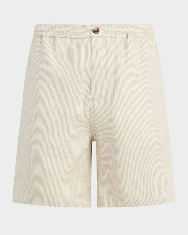 Vilebrequin Men's Linen Drawstring Shorts | Neiman Marcus