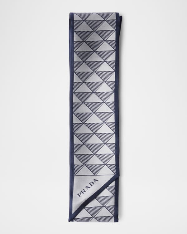 Burberry Check Silk Skinny Scarf | Neiman Marcus