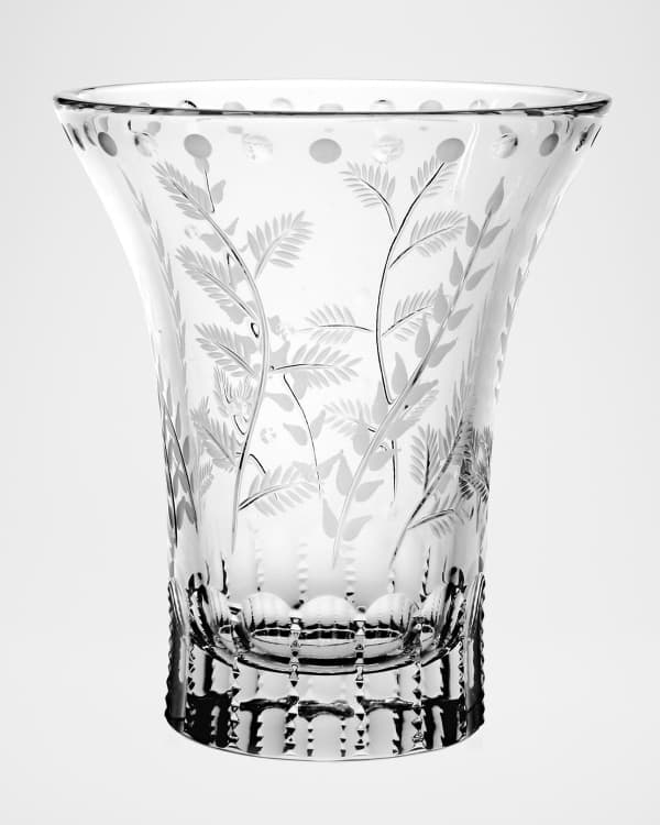 William Yeoward Crystal Fern Flower Vase, 10" | Neiman Marcus