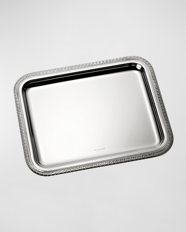 Christofle Vertigo Rectangular Tray | Neiman Marcus