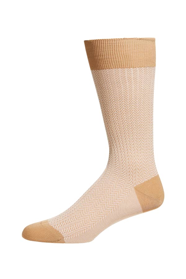Marcoliani Men's Bike-Pattern Cotton Socks | Neiman Marcus