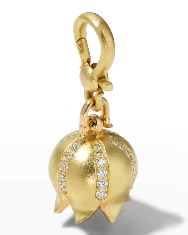 AZLEE 18K Diamond Large Elephant Charm | Neiman Marcus