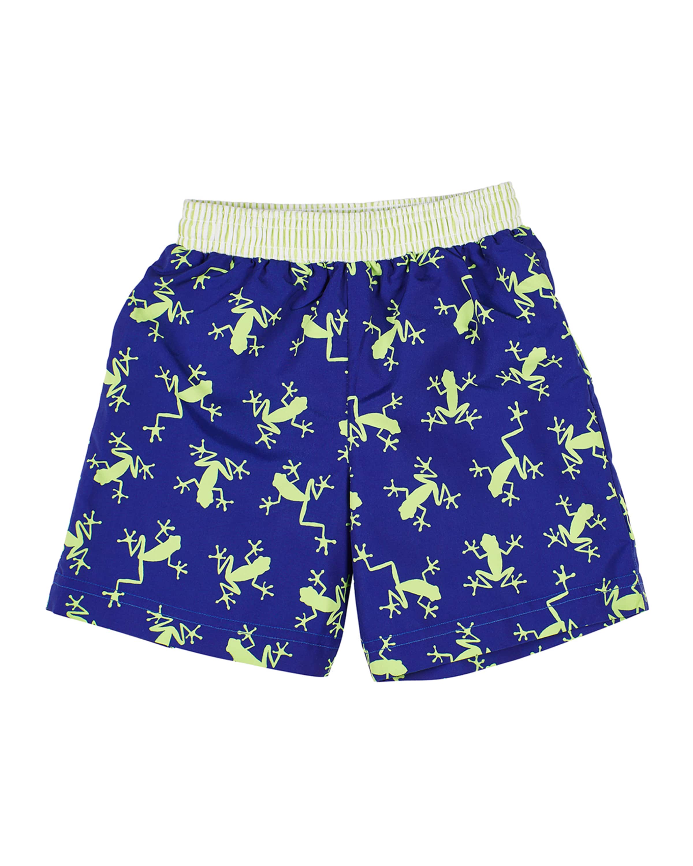 Florence Eiseman Boy's Frog Print Swim Trunks and Matching Items ...