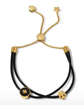 Tory burch enamel logo slider bracelet store