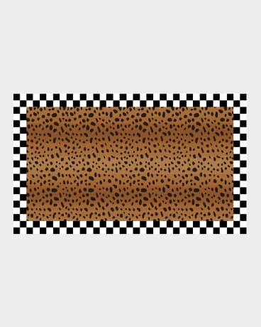Courtly Check Cheetah Rug Collection | Neiman Marcus