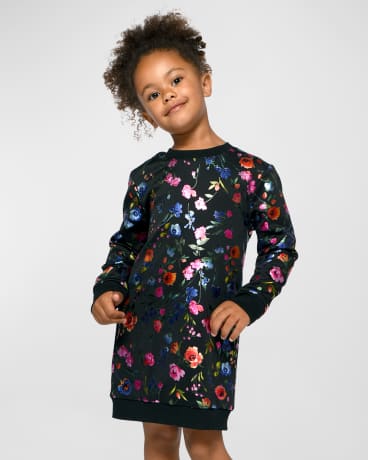 Girl's Multi-Flower Dress | Neiman Marcus