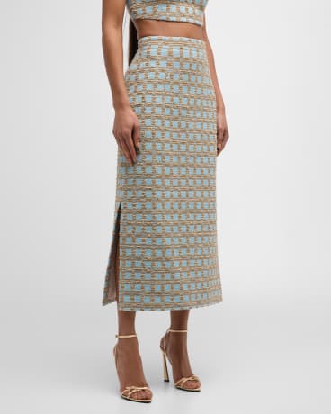 Boucle Check Collection | Neiman Marcus