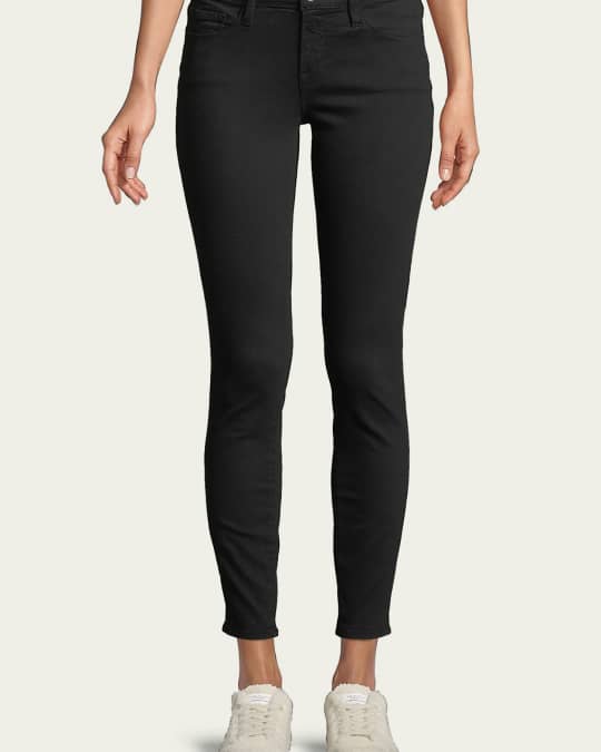 FRAME Le Color Skinny Denim Jeans, Film Noir | Neiman Marcus