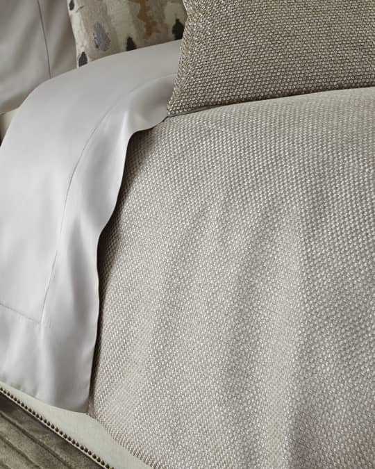 Fino Lino Linen & Lace Queen Soho Coverlet | Neiman Marcus