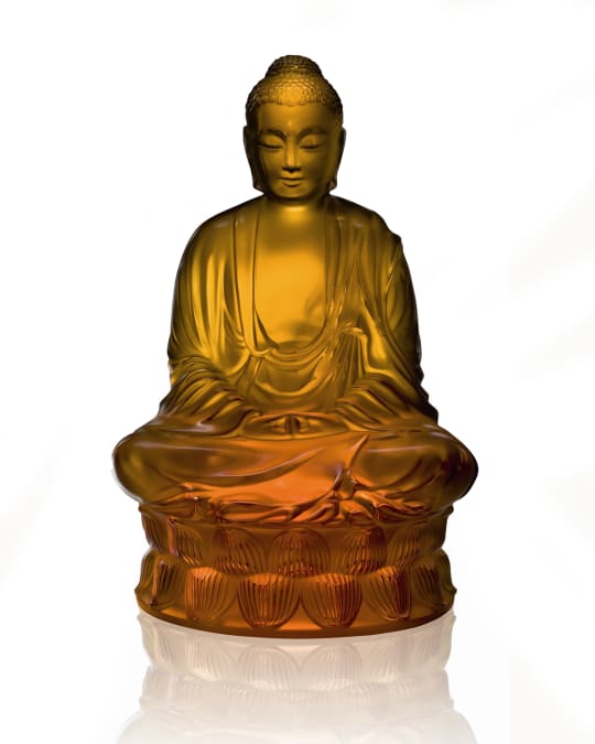 Lalique Amber Buddha Figure | Neiman Marcus