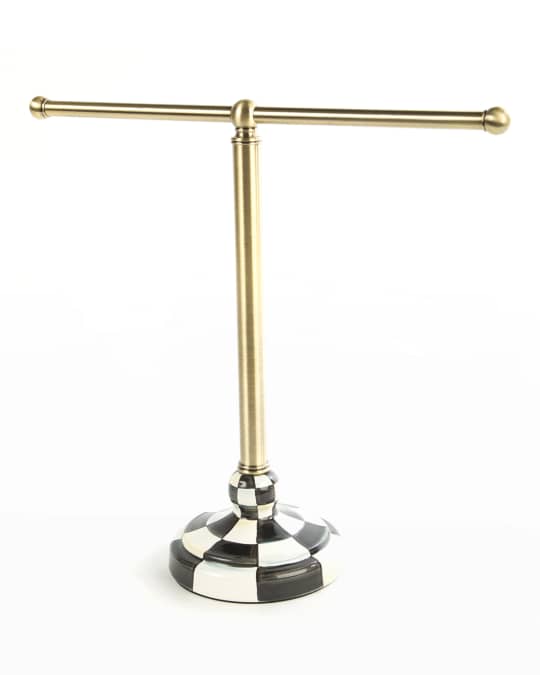 MacKenzie-Childs Courtly Check Tea Towel Stand | Neiman Marcus