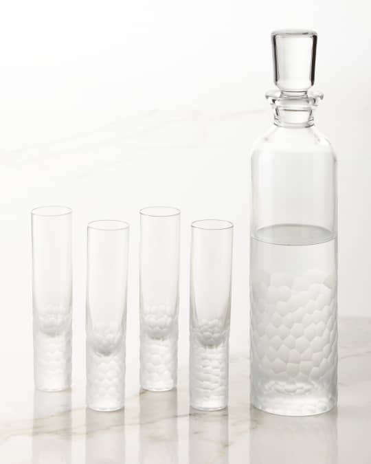 Vista Alegre Arctic Vodka Decanter and Four Shot Glasses | Neiman Marcus