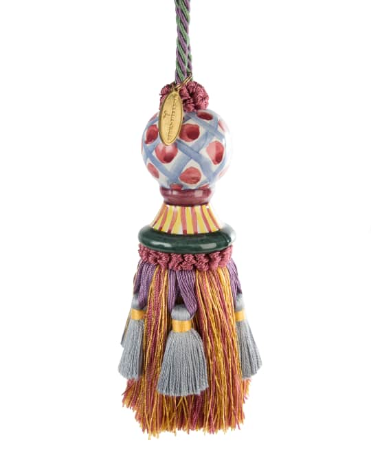 MacKenzie-Childs Ceramic-Head Tassel | Neiman Marcus