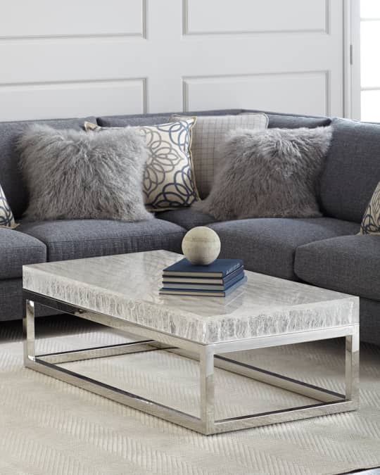 Bernhardt Interiors Elsa Arctic Coffee Table | Neiman Marcus