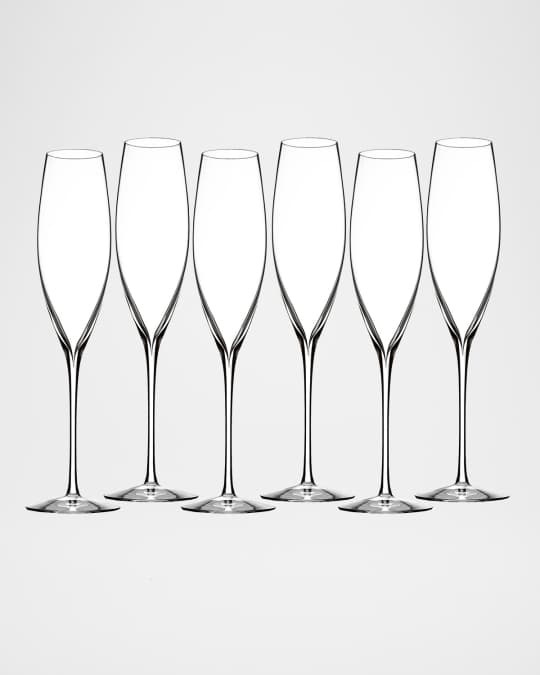 Waterford Crystal Elegance Classic Champagne Flutes, Set of 6 | Neiman ...