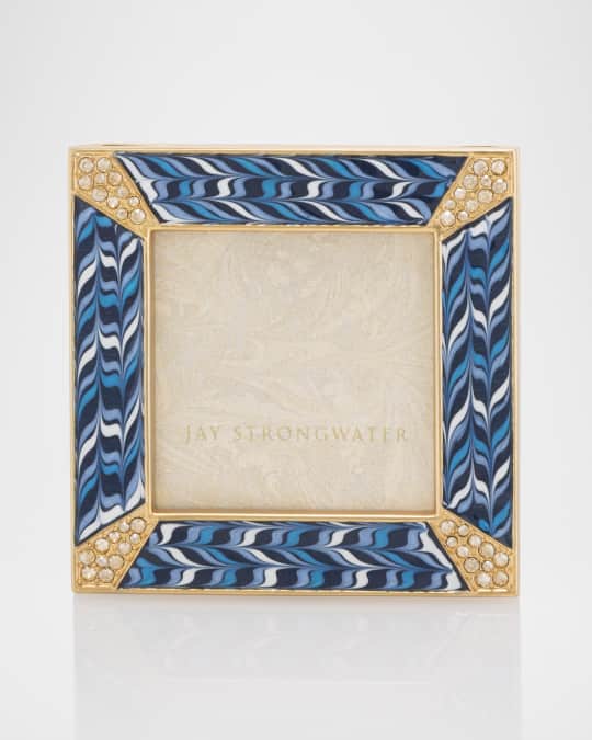 Jay Strongwater Pave Corner Frame, 2" | Neiman Marcus