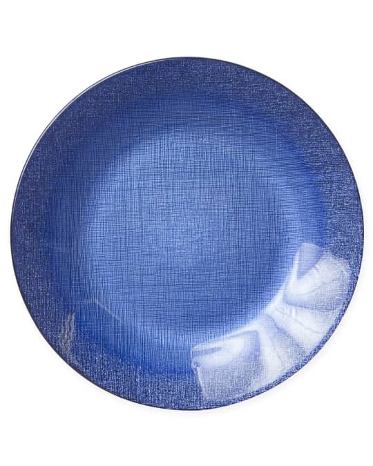 Vietri Glitter Glass Service Plate, Cobalt | Neiman Marcus