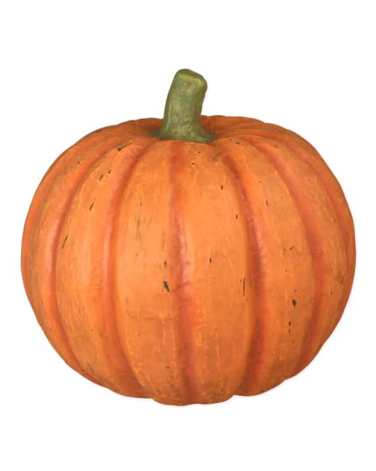 Bethany Lowe Medium Paper Mache Pumpkin | Neiman Marcus
