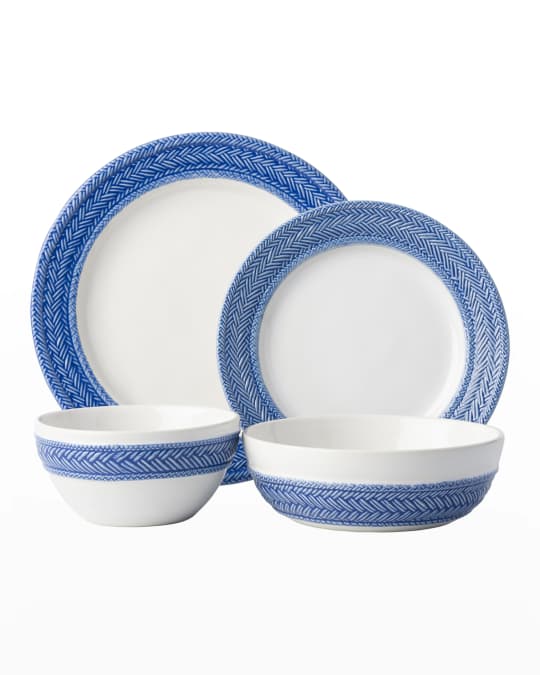 Juliska Le Panier 4pc Place Setting - Delft Blue | Neiman Marcus