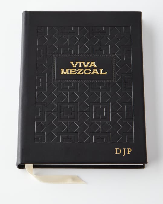 Graphic Image "Viva Mezcal" Cocktail Recipe Leather Bound Book | Neiman ...