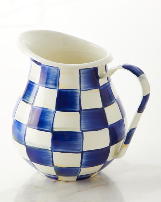MacKenzie-Childs Royal Check Pitcher | Neiman Marcus