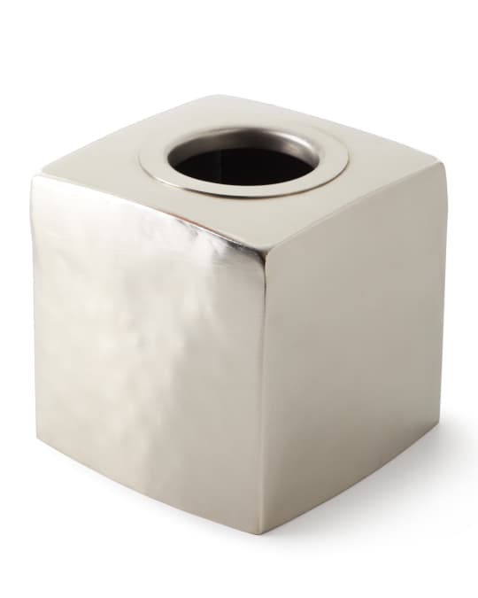 Kassatex Nile Silver Tissue Holder | Neiman Marcus