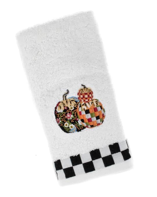 MacKenzie-Childs Pumpkin Party Fingertip Towel | Neiman Marcus