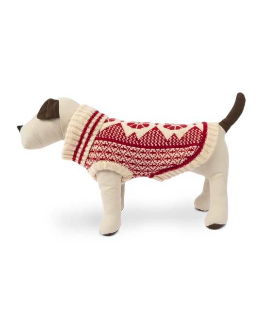 Harry Barker Fair Isle Dog Ski Sweater, Medium | Neiman Marcus