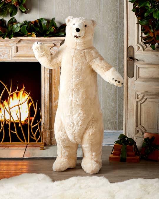 Ditz Designs By The Hen House Standing Polar Bear, 58" | Neiman Marcus