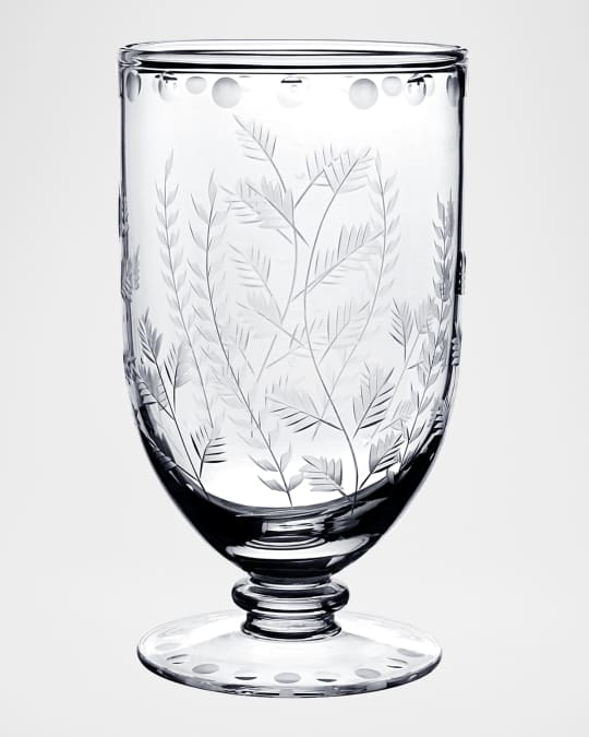 William Yeoward Crystal Fern Footed 7" Vase | Neiman Marcus