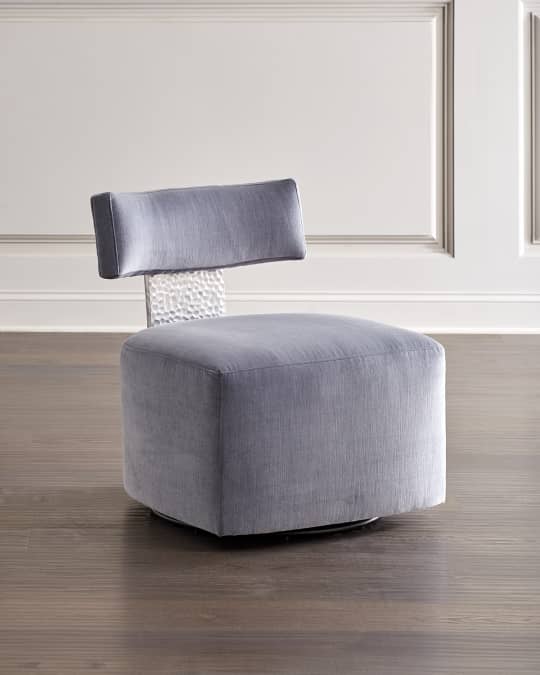 Bernhardt Interiors Ella Modern Swivel Chair | Neiman Marcus