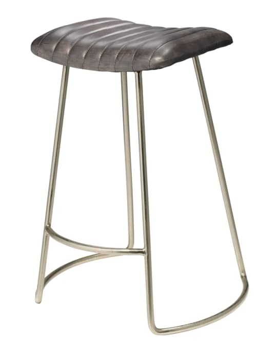 Jamie Young Luke Leather Counter Stool | Neiman Marcus