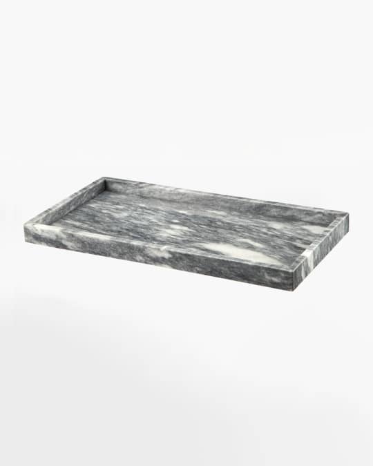 Marble Crafter Eris Collection Cloud Gray Large Vanity Tray | Neiman Marcus