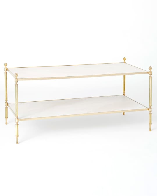 William D. Scott for Global Views Acorn Brass Cocktail Table | Neiman ...