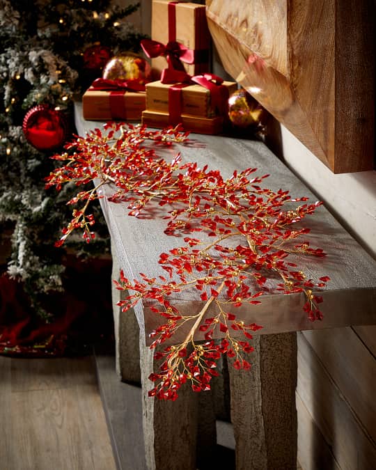 Neiman Marcus 5' Red Bead Garland | Neiman Marcus