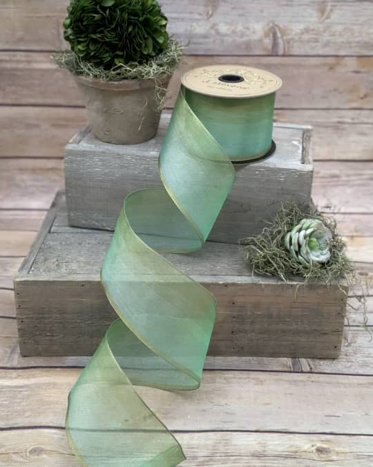 D. Stevens Gossamer Gold Edge Ribbon, 2.5" X 25 Yards | Neiman Marcus