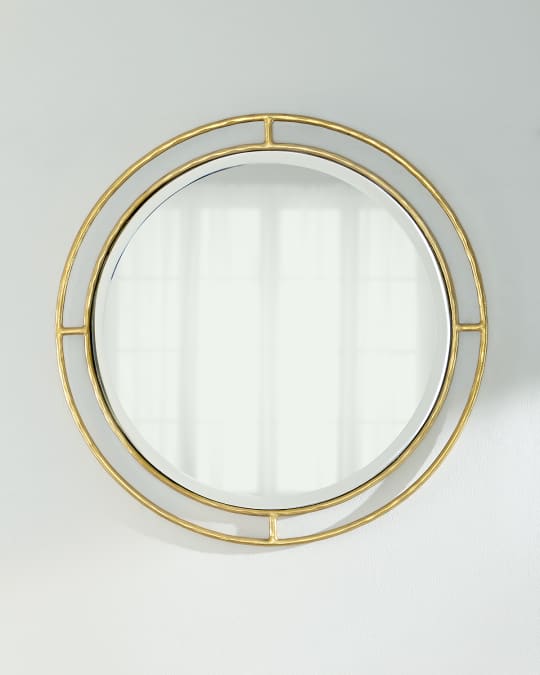 Neiman Marcus Round Iron Mirror | Neiman Marcus