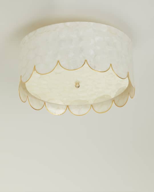 Neiman Marcus Scallop Flush Mount | Neiman Marcus