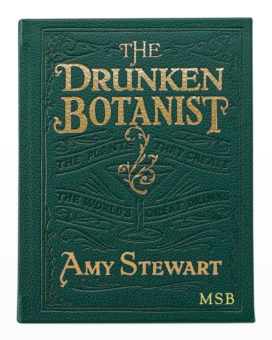 Graphic Image "The Drunken Botanist" Leather Bound Book, Personalized ...