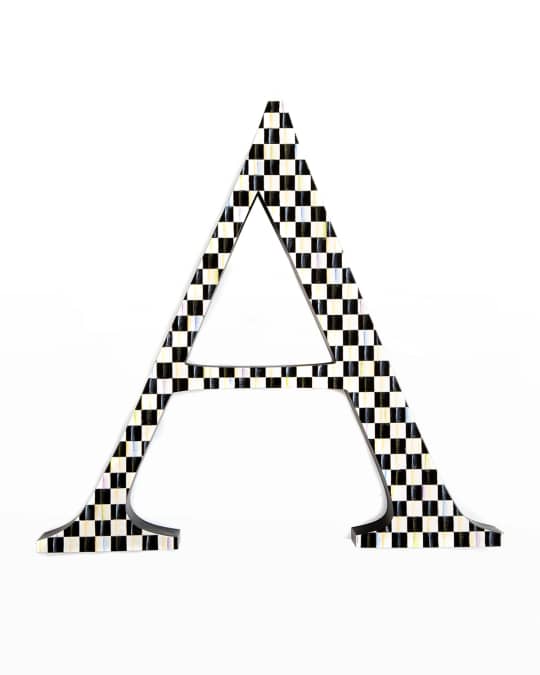 MacKenzie-Childs Courtly Check Letter - A | Neiman Marcus