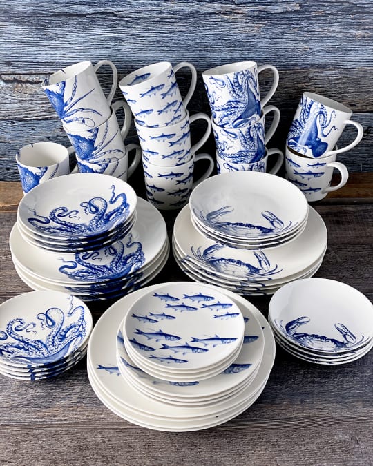 Caskata Coastal Collection 48-Piece Dinnerware Set | Neiman Marcus