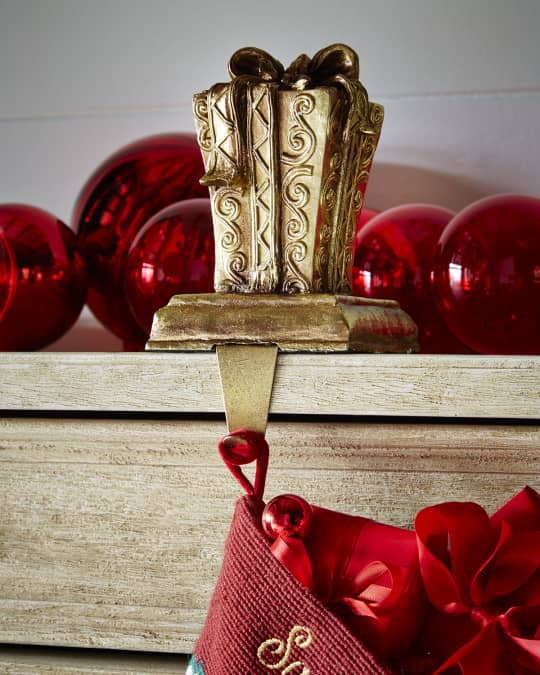 Rectangular Gift Box Stocking Holder | Neiman Marcus
